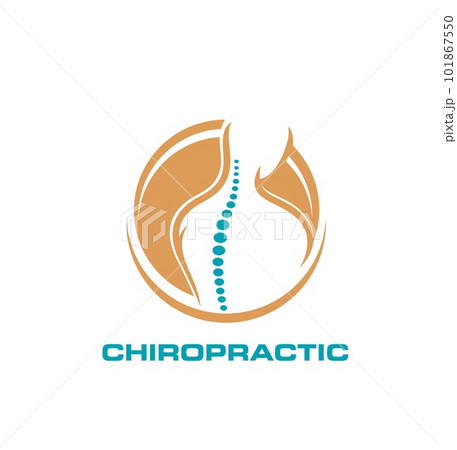 Chiropractic icon, physiotherapy, spine, back...のイラスト素材 [101867550] - PIXTA