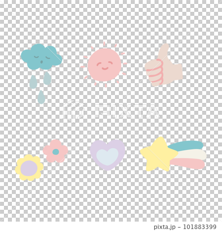 Yurukawa illustration set color - Stock Illustration [101883399] - PIXTA