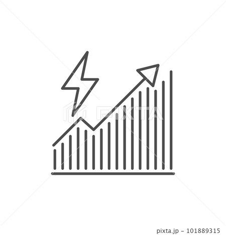 Energy consumption related vector linear iconのイラスト素材 [101889315] - PIXTA