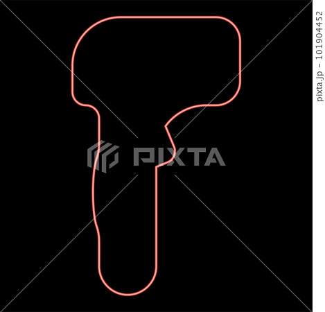 Neon contactly thermometer pyrometer medical...のイラスト素材 [101904452] - PIXTA