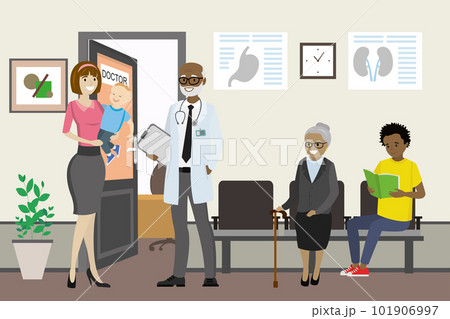 Animated Doctor Talking To Patient