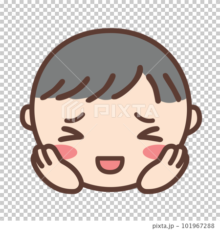 「恥ずかしい」絵カード（生活場面）【療育・発達障害・自閉症】のイラスト素材 [101967288] - PIXTA