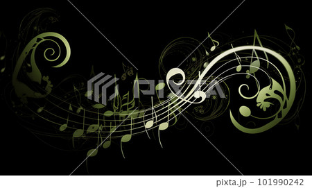 Stylish music background with instruments and...のイラスト素材 [101990242] - PIXTA