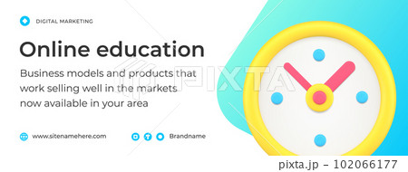Time for internet e learning online education...のイラスト素材 [102066177] - PIXTA