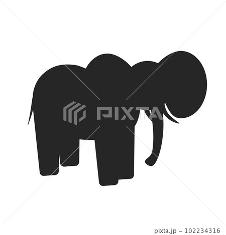 Elephant Profile Silhouette
