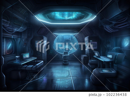研究室・SF空間アニメ背景のイラスト素材 [102236438] - PIXTA