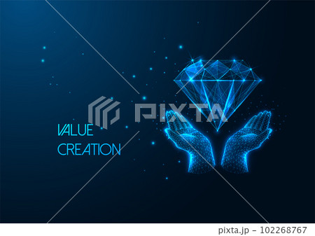 Futuristic Value creation in business idea...のイラスト素材 [102268767] - PIXTA