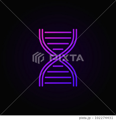 Colorful vector DNA structure icon or logoのイラスト素材 [102274431] - PIXTA