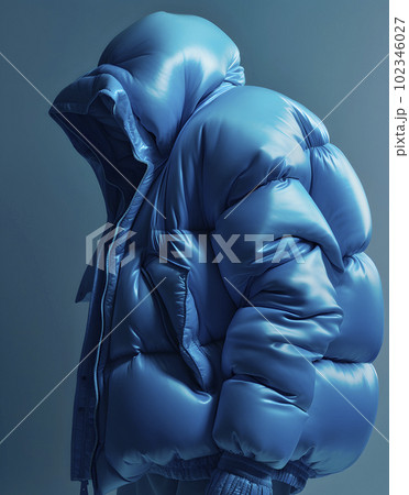 A blue jacket on a white background, AI...のイラスト素材 [102346027] - PIXTA