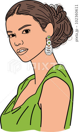 Bold Lined Quirky Avatar cartoon character of...のイラスト素材 [102360611] - PIXTA