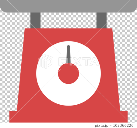 Simple color illustration of a scale - Stock Illustration [102366226 ...