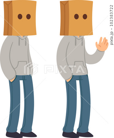 Cartoon Person With Paper