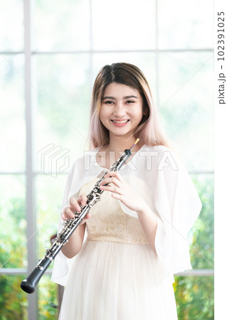 Female Clarinet Player
