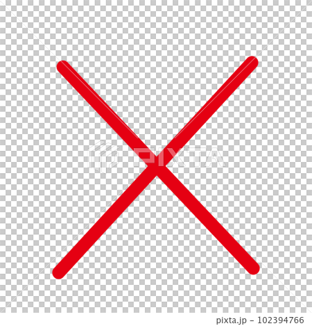 Hand-drawn cross _ red - Stock Illustration [102394766] - PIXTA