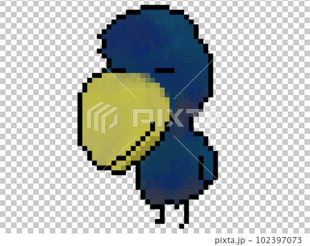 Shoebill pixel art - Stock Illustration [102397073] - PIXTA