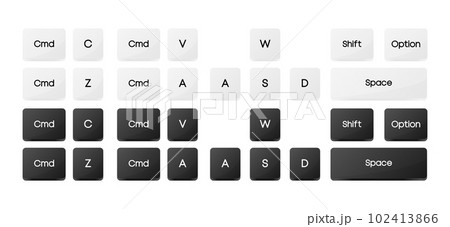 Computer key combinations. Set of key...のイラスト素材 [102413866] - PIXTA