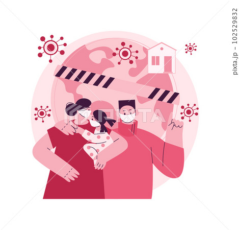 Quarantine abstract concept vector...のイラスト素材 [102529832] - PIXTA
