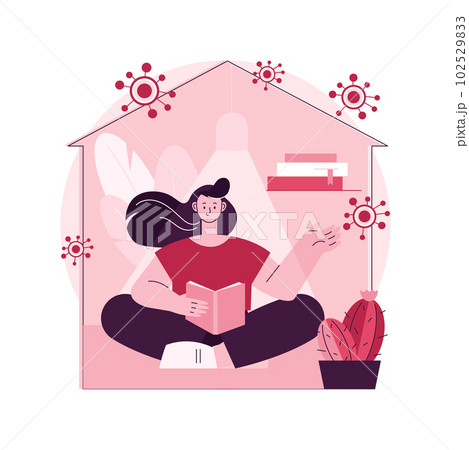 Self isolation abstract concept vector...のイラスト素材 [102529833] - PIXTA