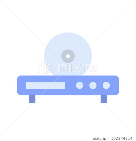Disc Player icon vector image. Suitable for...のイラスト素材 [102544214] - PIXTA