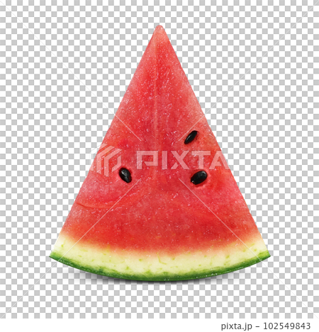 Realistic watermelon illustration - Stock Illustration [102549843] - PIXTA