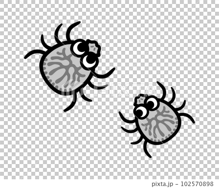 Two ticks black and white - Stock Illustration [102570898] - PIXTA