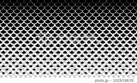 Horizontally seamless scales halftone pattern... - Stock Illustration ...