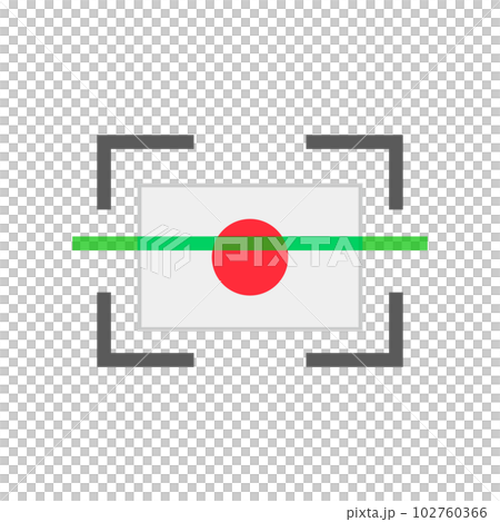 Japan flag scan icon. inspection in Japan. vector. - Stock Illustration ...
