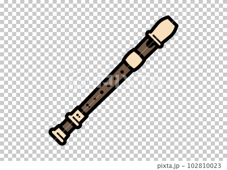 Illustration of soprano recorder - Stock Illustration [102810023] - PIXTA
