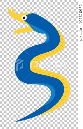 Vector illustration of a bearded moray eel - Stock Illustration ...