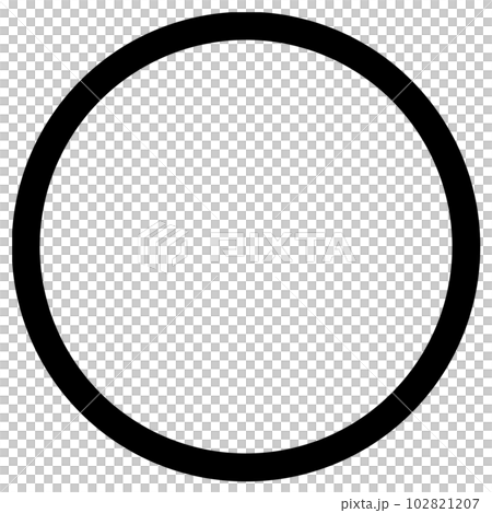 Black circle circumference isolated on...のイラスト素材 [102821207] - PIXTA