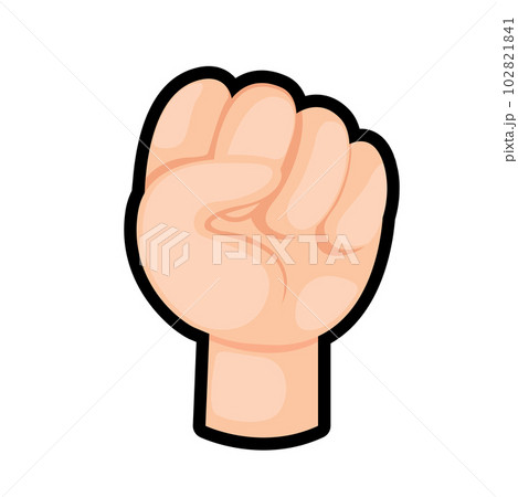 counting hand.finger number zero illustration...のイラスト素材 [102821841] - PIXTA