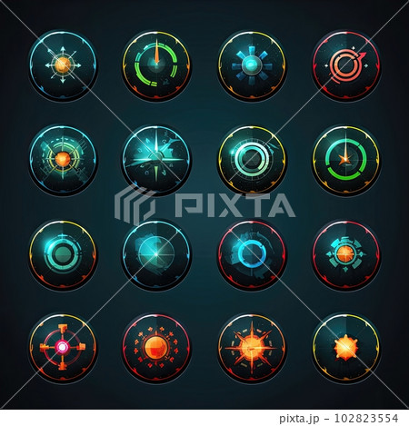 gun aim game ai generatedのイラスト素材 [102823554] - PIXTA