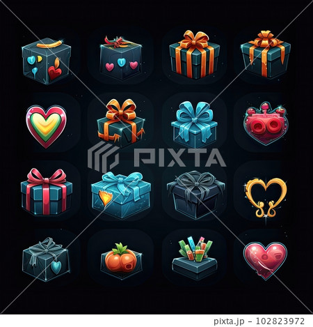 present gift box game ai generatedのイラスト素材 [102823972] - PIXTA
