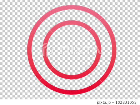 double circle mark - Stock Illustration [102831055] - PIXTA