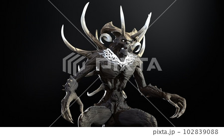 Demon mutant mythical monster 3d render imageのイラスト素材 [102839088] - PIXTA