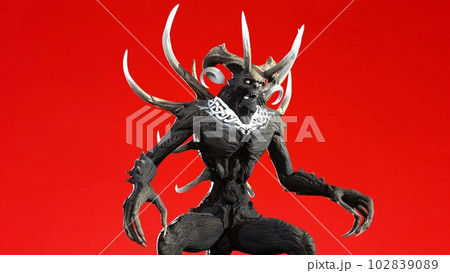 Demon mutant mythical monster 3d render imageのイラスト素材 [102839089] - PIXTA