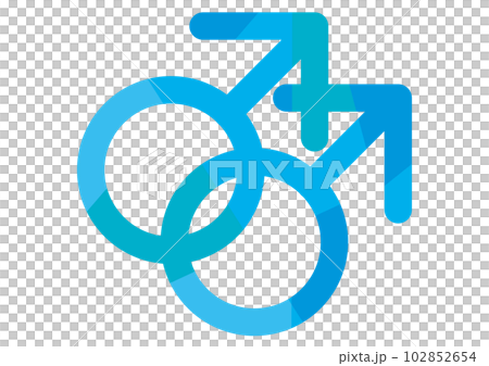 Illustration of a simple gender symbol - Stock Illustration [102852654 ...