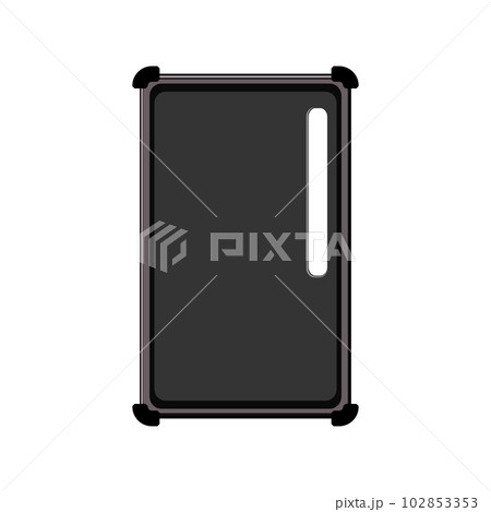 black tablet case cartoon vector illustrationのイラスト素材 [102853353] - PIXTA