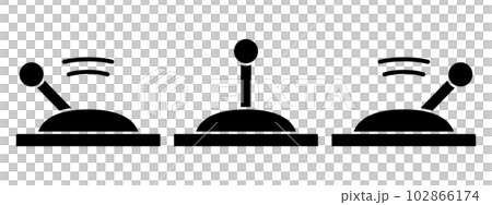 切り替えレバーのシルエットのイラスト素材 [102866174] - PIXTA