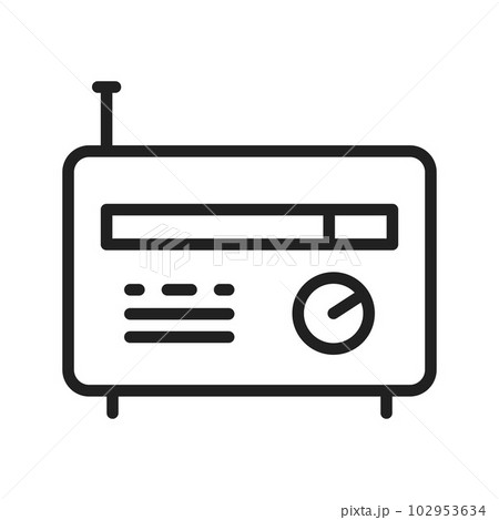 Radio icon vector image.のイラスト素材 [102953634] - PIXTA