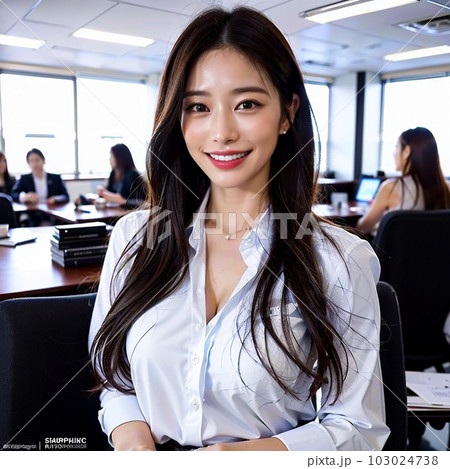 AI生成美女・オフィスのイラスト素材 [103024738] - PIXTA