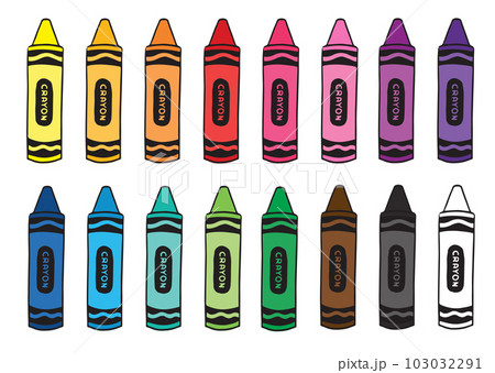 Crayon Clipart Digital Clipart Colorful Crayon