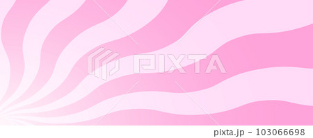 Undulate pink radial stripes background. Trendy...のイラスト素材 [103066698 ...