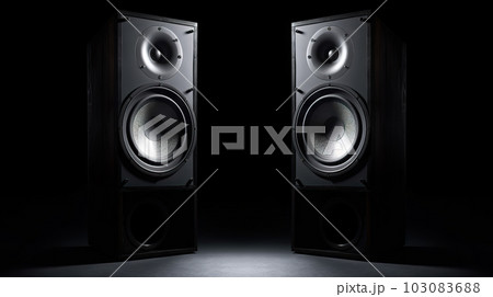 Soundstage Symphony: Dual Sound Speakers...のイラスト素材 [103083688] - PIXTA