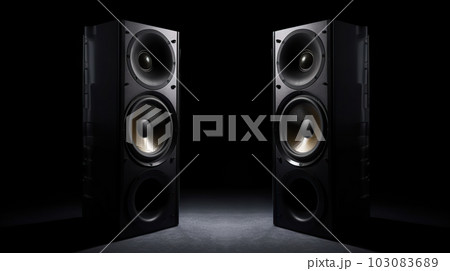 Soundstage Symphony: Dual Sound Speakers...のイラスト素材 [103083689] - PIXTA
