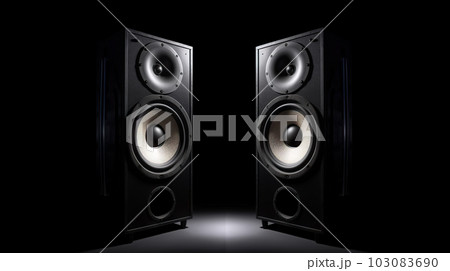 Soundstage Symphony: Dual Sound Speakers...のイラスト素材 [103083690] - PIXTA