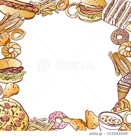 Junk Food Borders And Frames