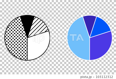 Pie chart design set - Stock Illustration [103112312] - PIXTA