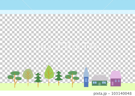 simple cityscape background illustration - Stock Illustration ...