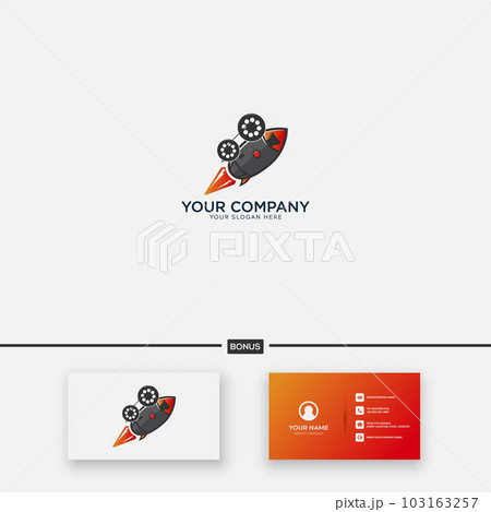 rocket logo design fast movieのイラスト素材 [103163257] - PIXTA